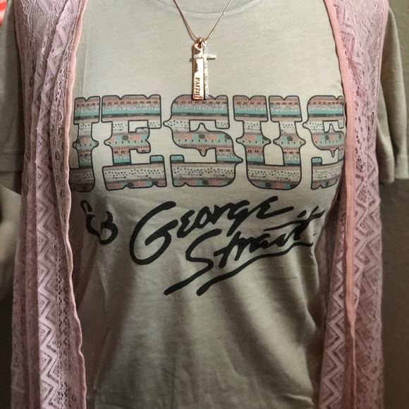 Bella Canvas | Tops | Jesus George Strait Tee | Poshmark